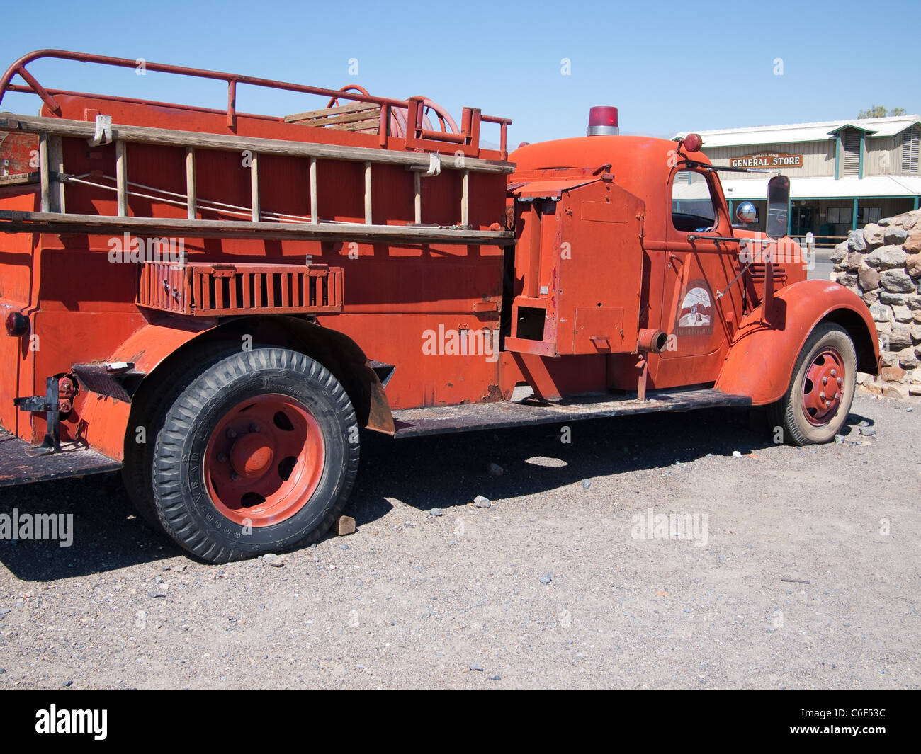 Old Firetruck, Stovepipe Wells, Death Valley, California Stock Photo ...