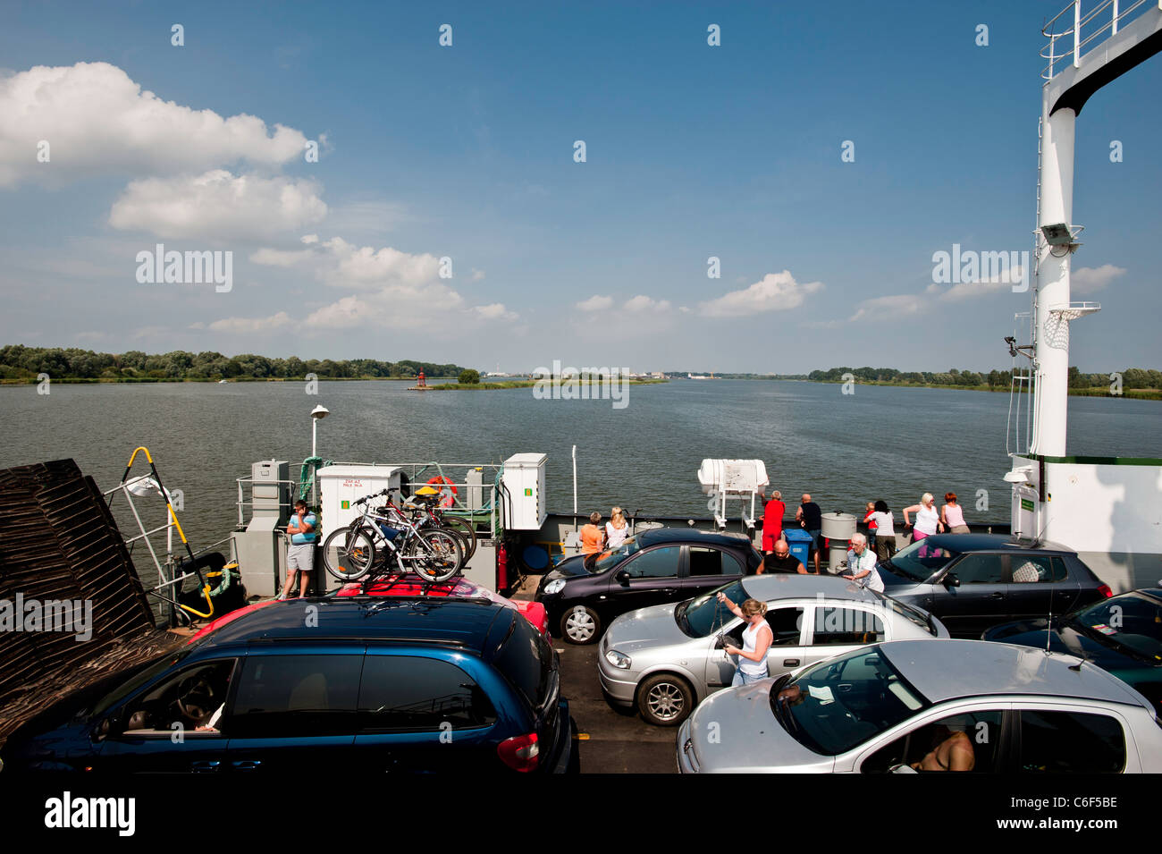Car ferry across Swina River to Swinoujscie, Poland Stock Photo - Alamy