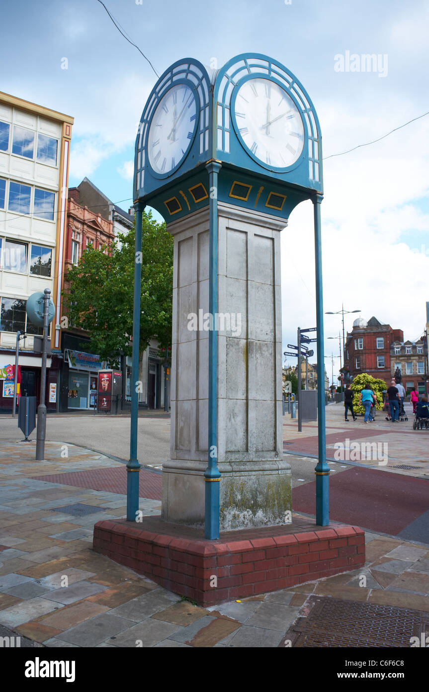Clock tower Victoria Street Wolverhampton UK Stock Photo - Alamy