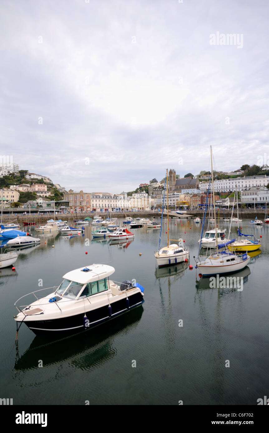 Torquay Inner Harbour in the English Riviera, Devon, England Stock ...