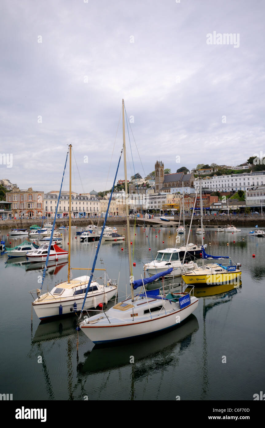 Torquay Inner Harbour in the English Riviera, Devon, England Stock ...