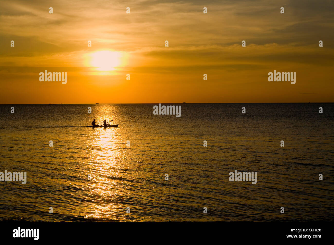 Sunset at Phu Quoc beach, Vietnam Stock Photo - Alamy