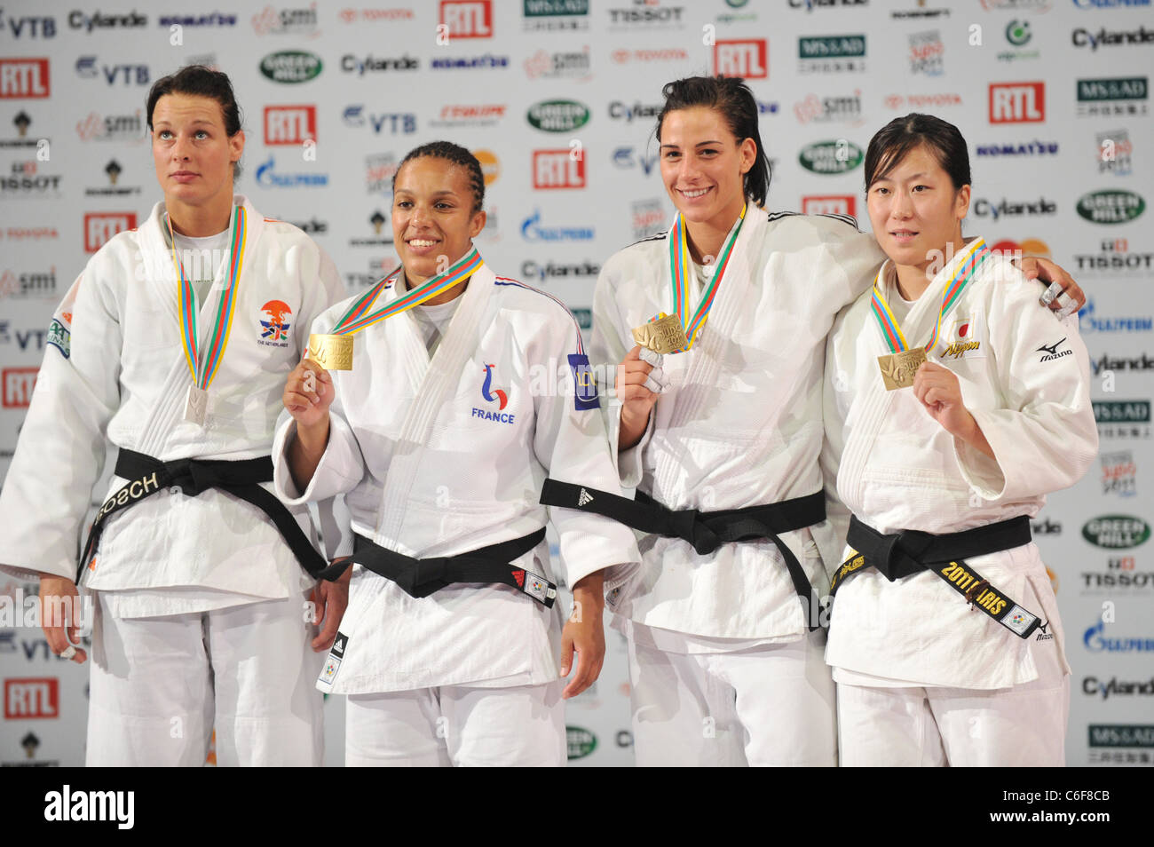 Medalist of Women's -70kg class for the World Judo Championships Paris ...