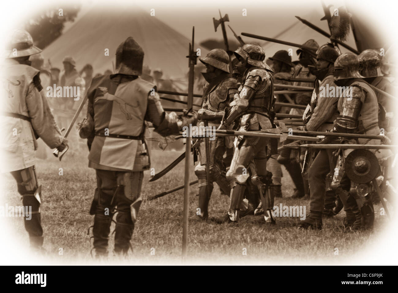 Reenactment of the Battle of Bosworth August 2011, Bosworth Battlefield ...
