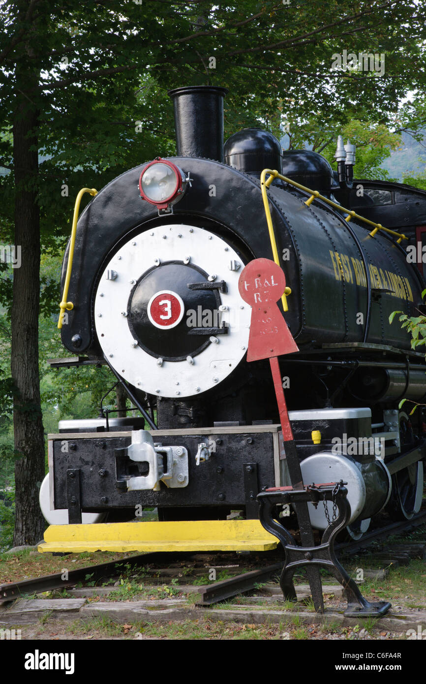 Porter 50 ton saddle tank engine locomotive on display at Loon Mountain ...