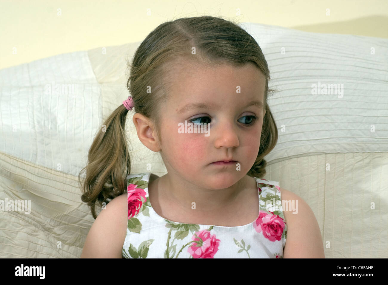 young toddler girl sister relaxing resting calm Stock Photo - Alamy