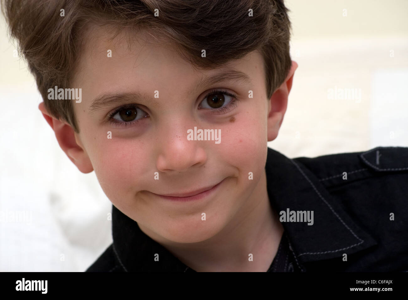 white kid child boy formal dress portrait Stock Photo - Alamy