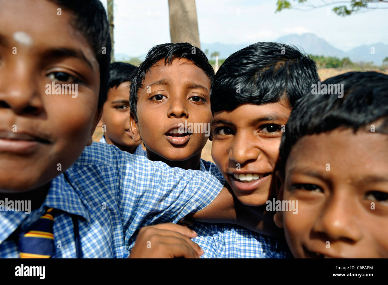 Indian child school student pose hi-res stock photography and images ...