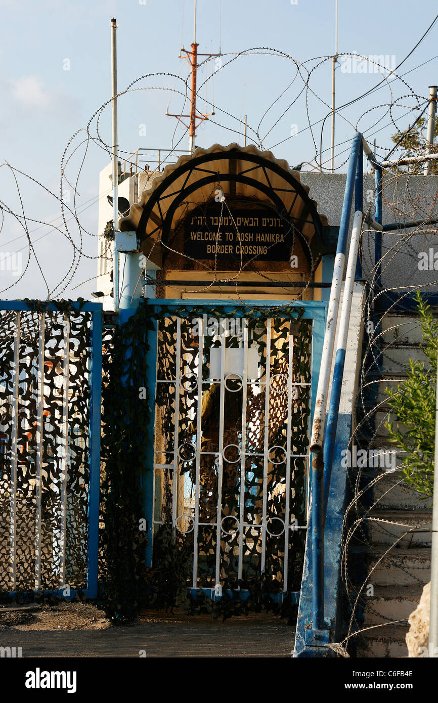 The crossing terminal of Rosh HaNikra on the border between Israel and ...