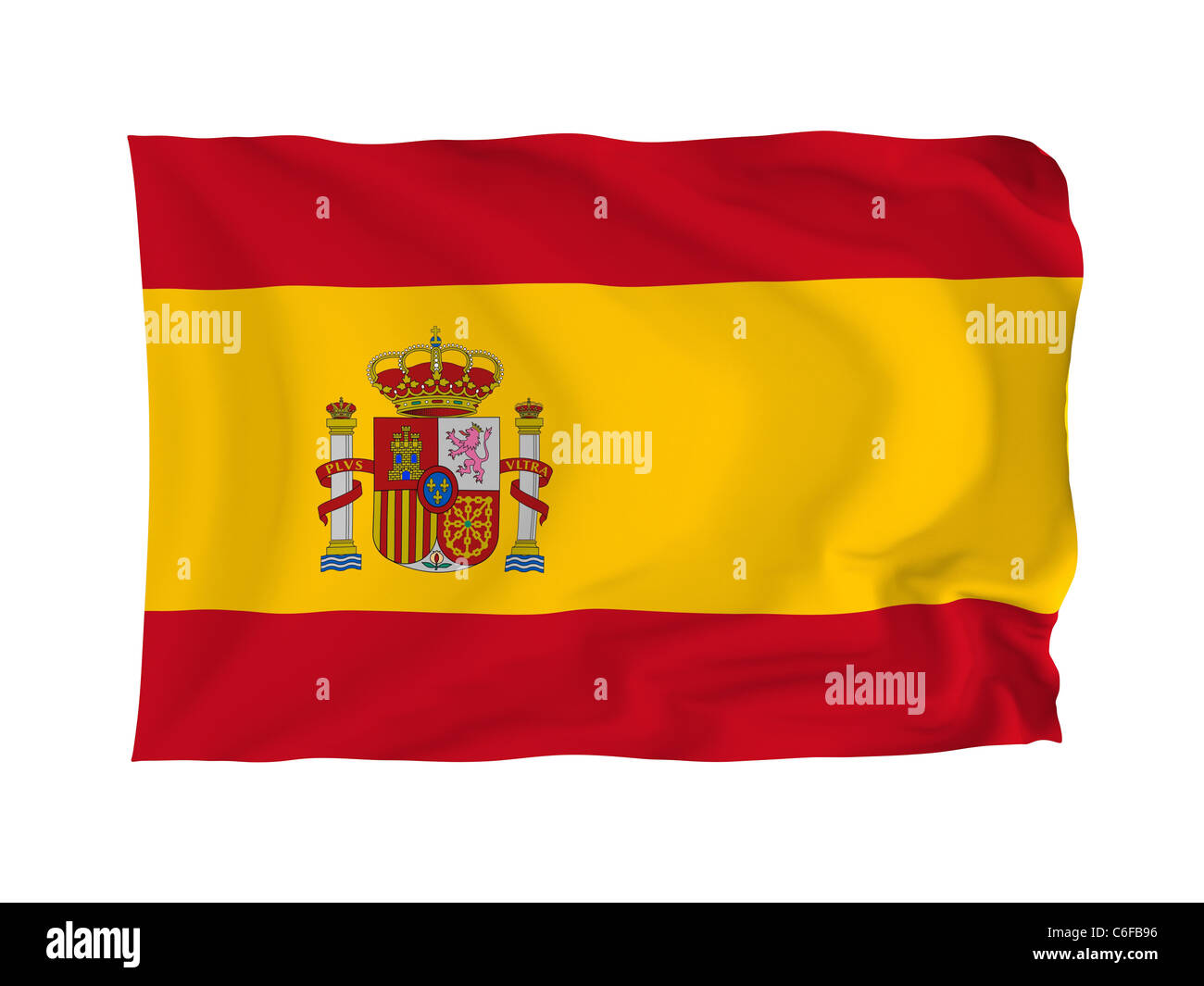 Spain. High resolution Flag series. With fabric texture Stock Photo - Alamy