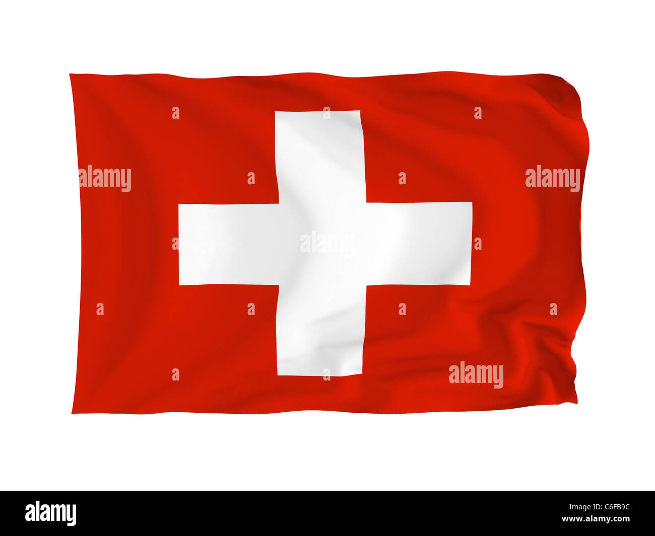 Switzerland. High resolution Flag series. With fabric texture Stock ...