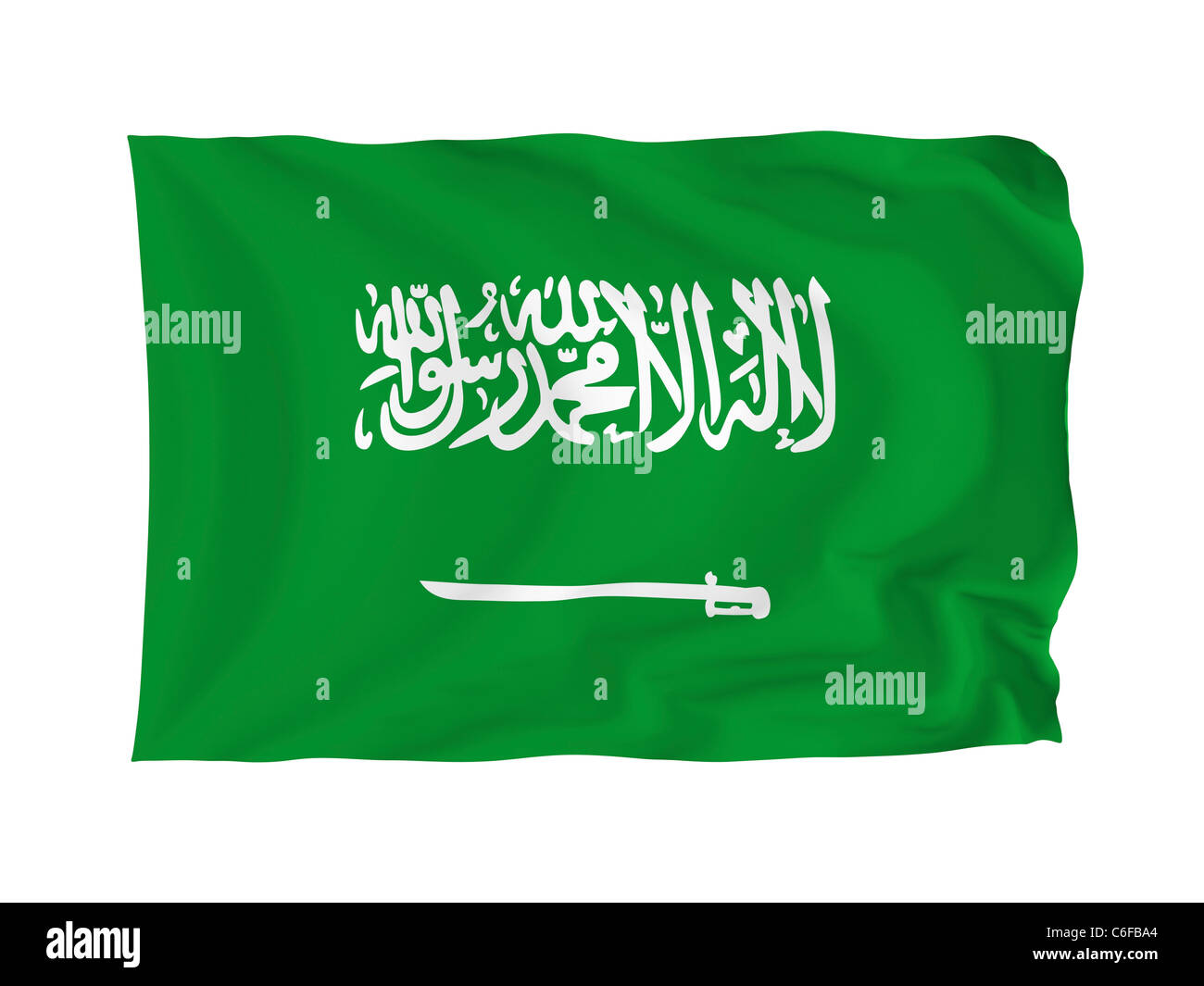 Saudi Arabia. High resolution Flag series. With fabric texture Stock ...