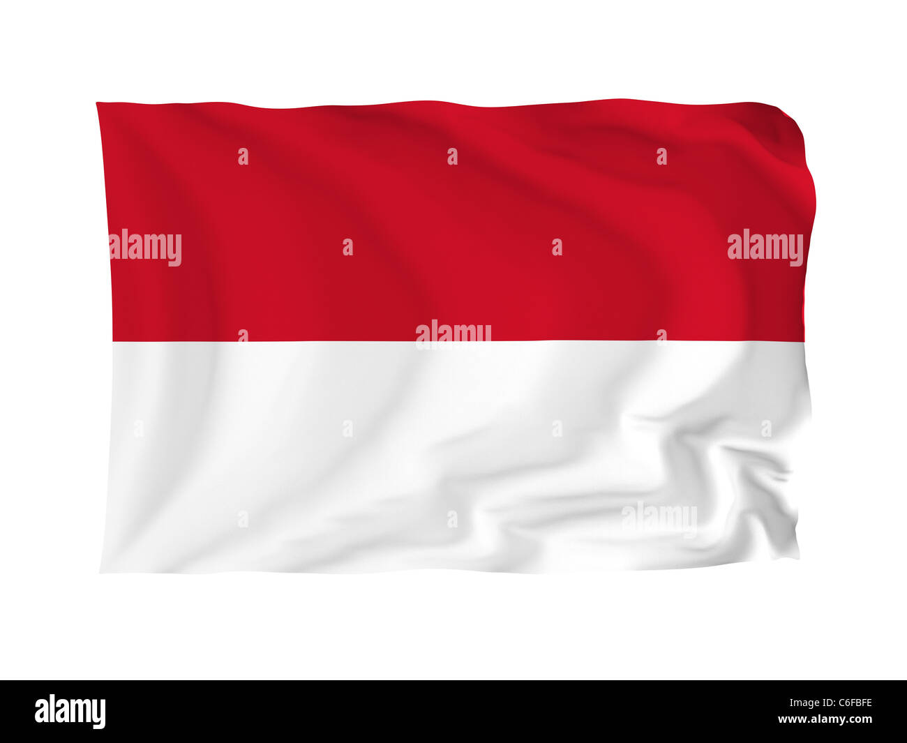 Indonesia. High resolution Asian Flag series. With fabric texture Stock ...