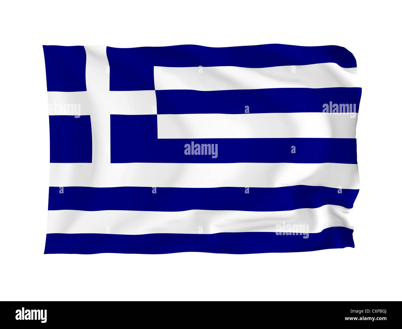 Greece. High resolution European Flag series. With fabric texture Stock ...