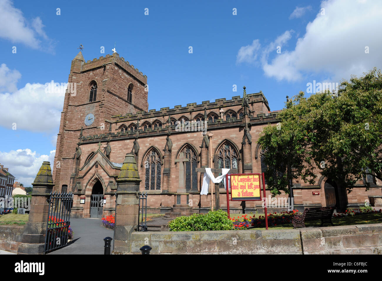 St Nicholas Church in Newport Shropshire England Uk Stock Photo - Alamy
