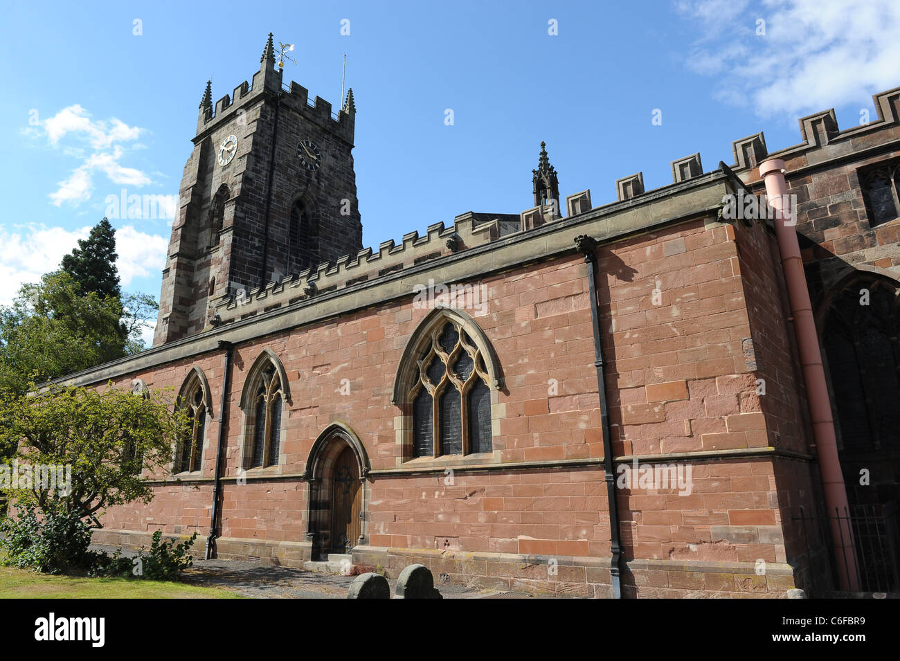 St. Mary's Church Market Drayton, Shropshire, England, Uk Stock Photo ...