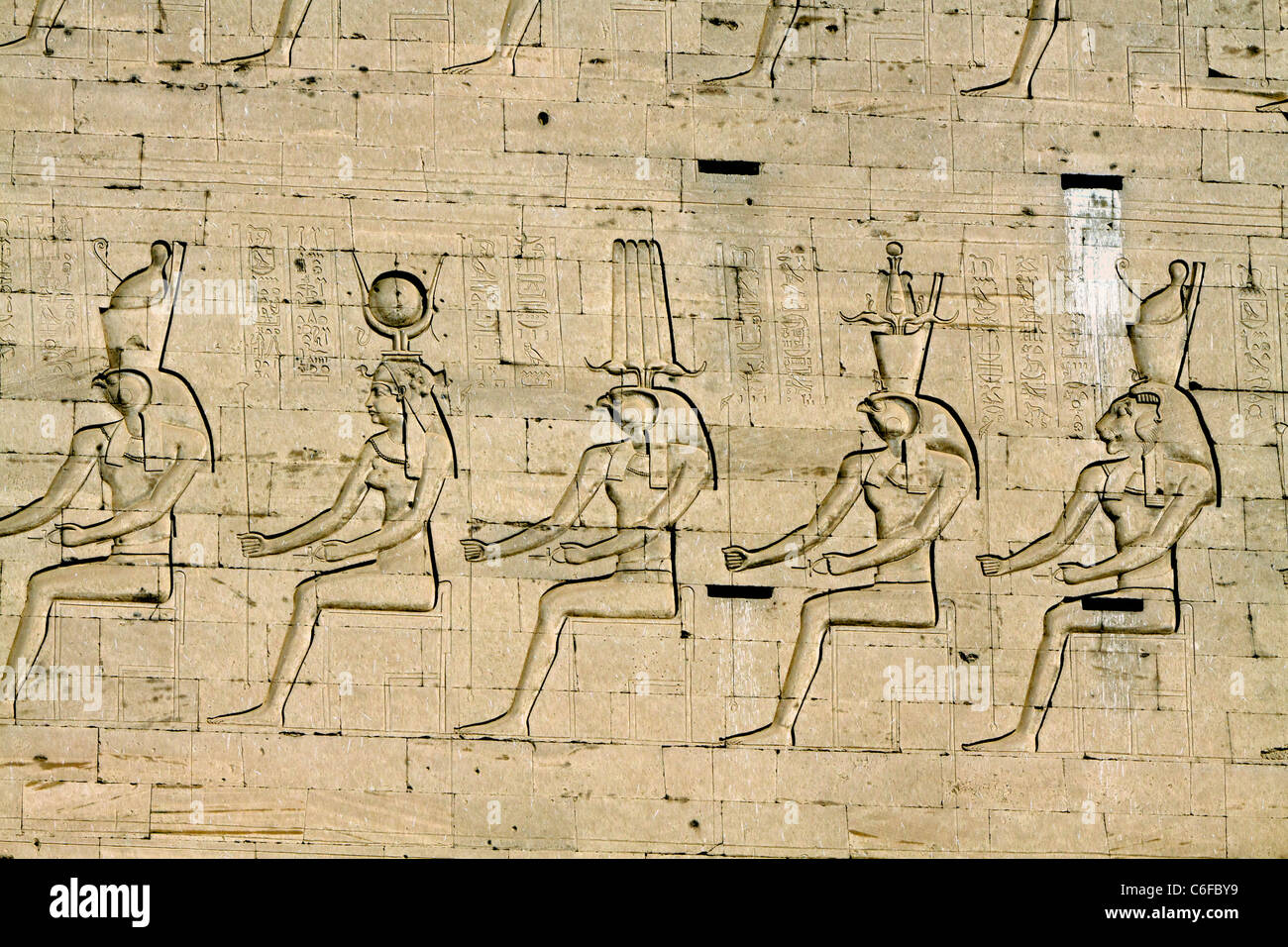 The Temple of Horus at Edfu Stock Photo - Alamy