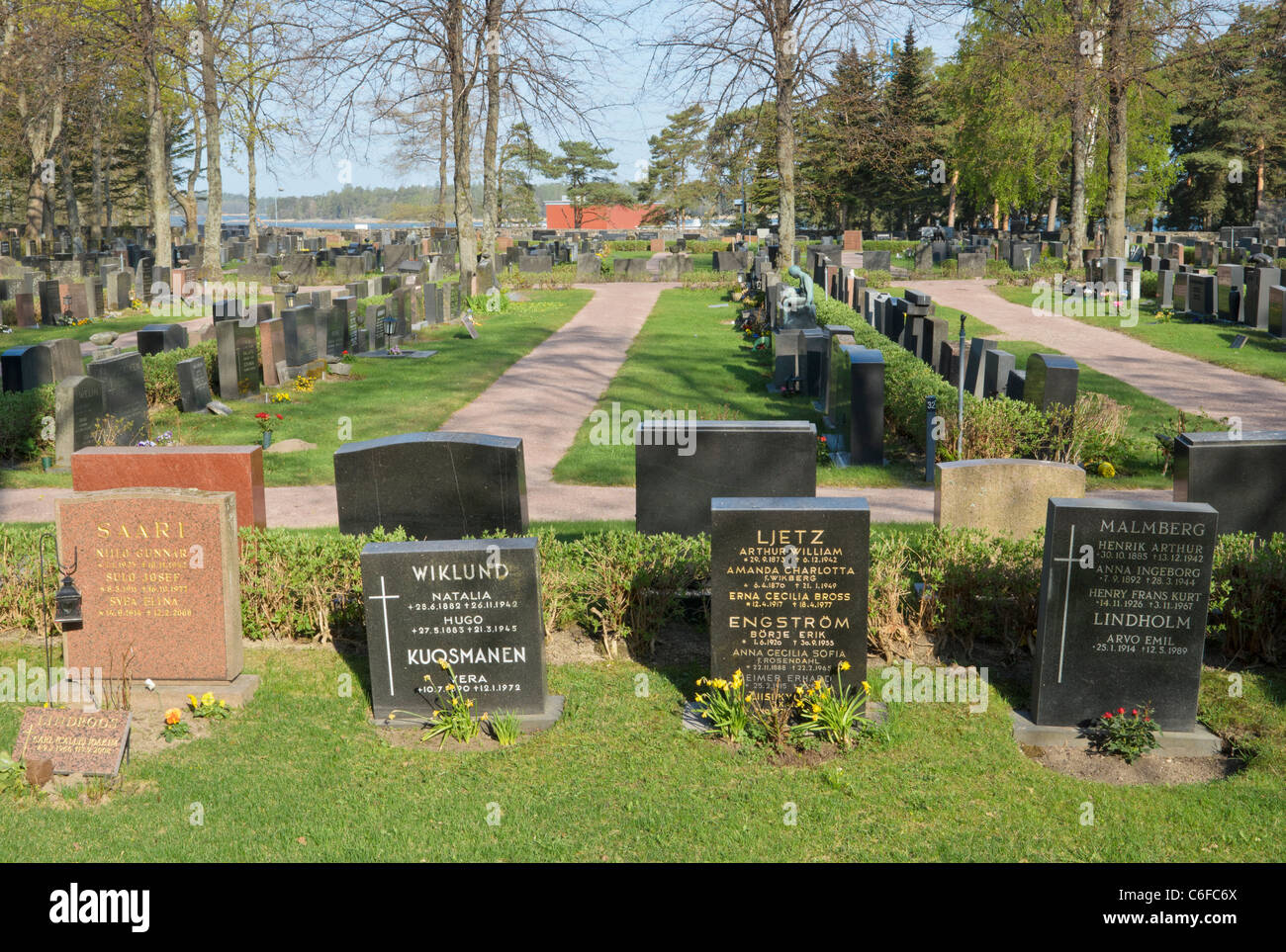 Hietaniemi Cemetery, Helsinki, Finland Stock Photo - Alamy