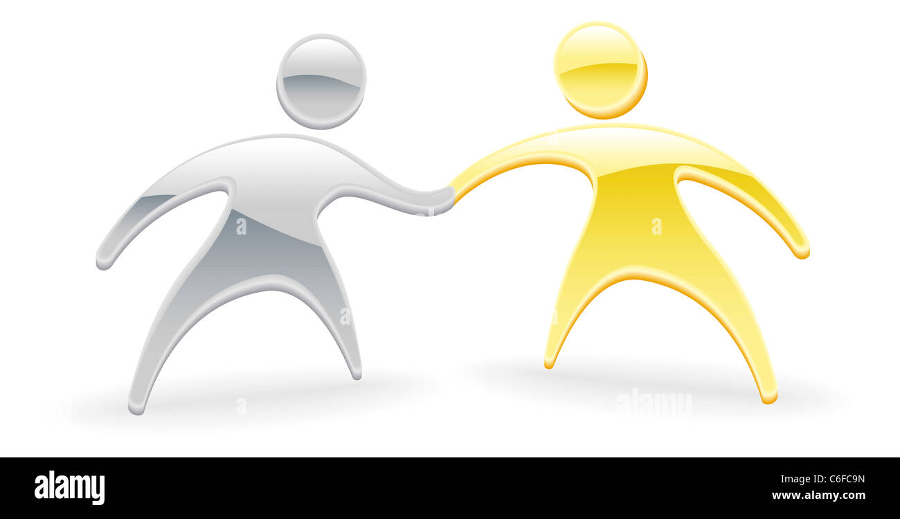 Cartoon handshake hi-res stock photography and images - Alamy