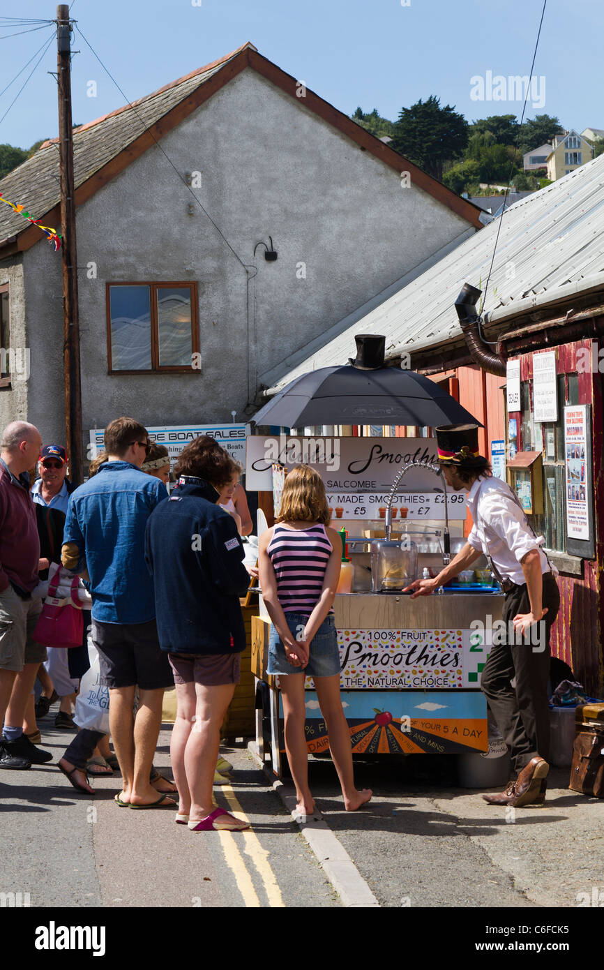 Mister Smoothie selling smoothies Stock Photo - Alamy