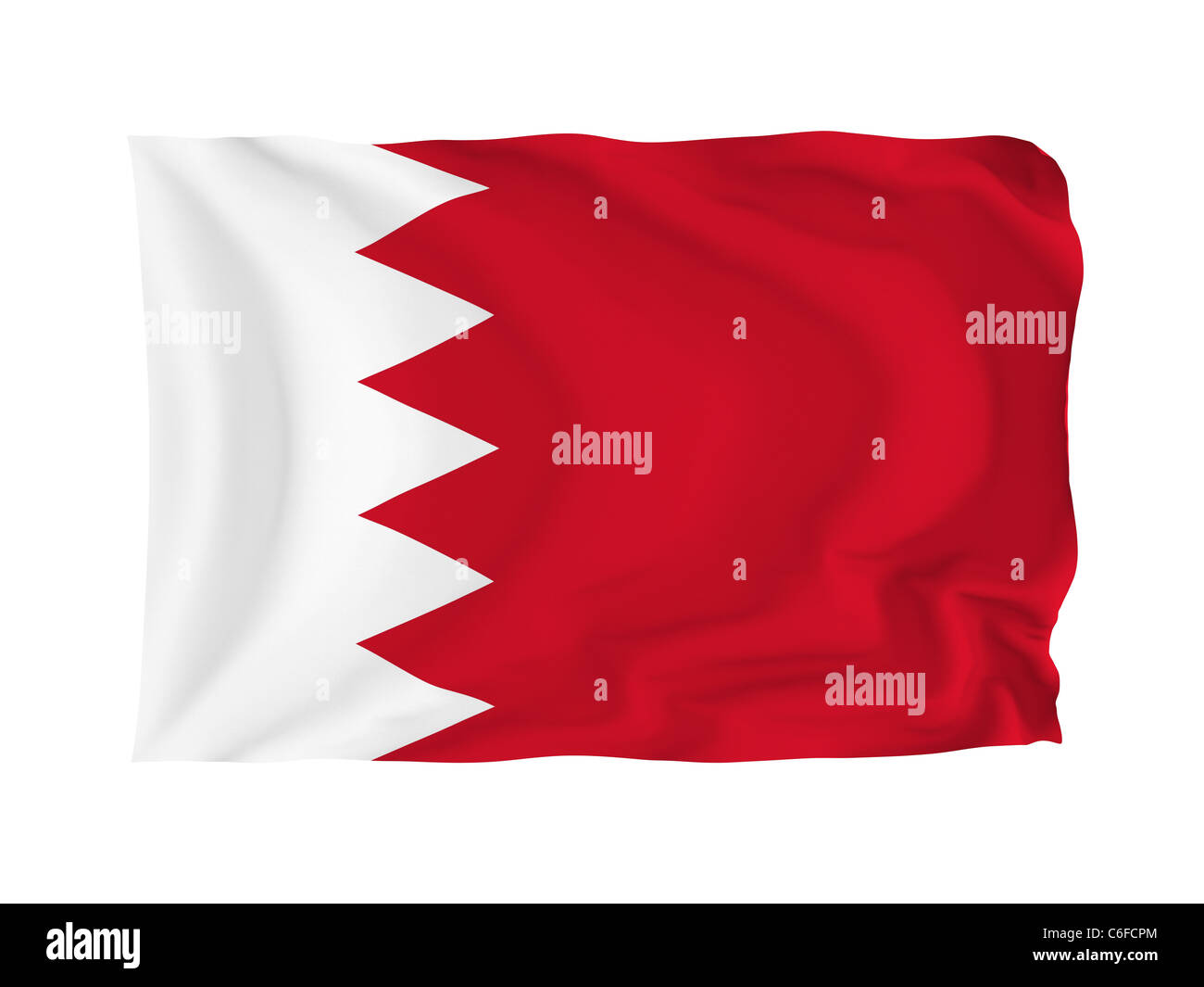 Bahrain. High resolution Asian Flag series. With fabric texture Stock ...