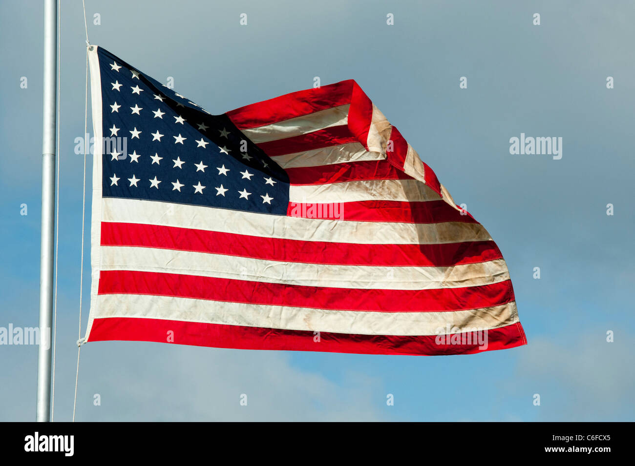 American flagpole hi-res stock photography and images - Alamy