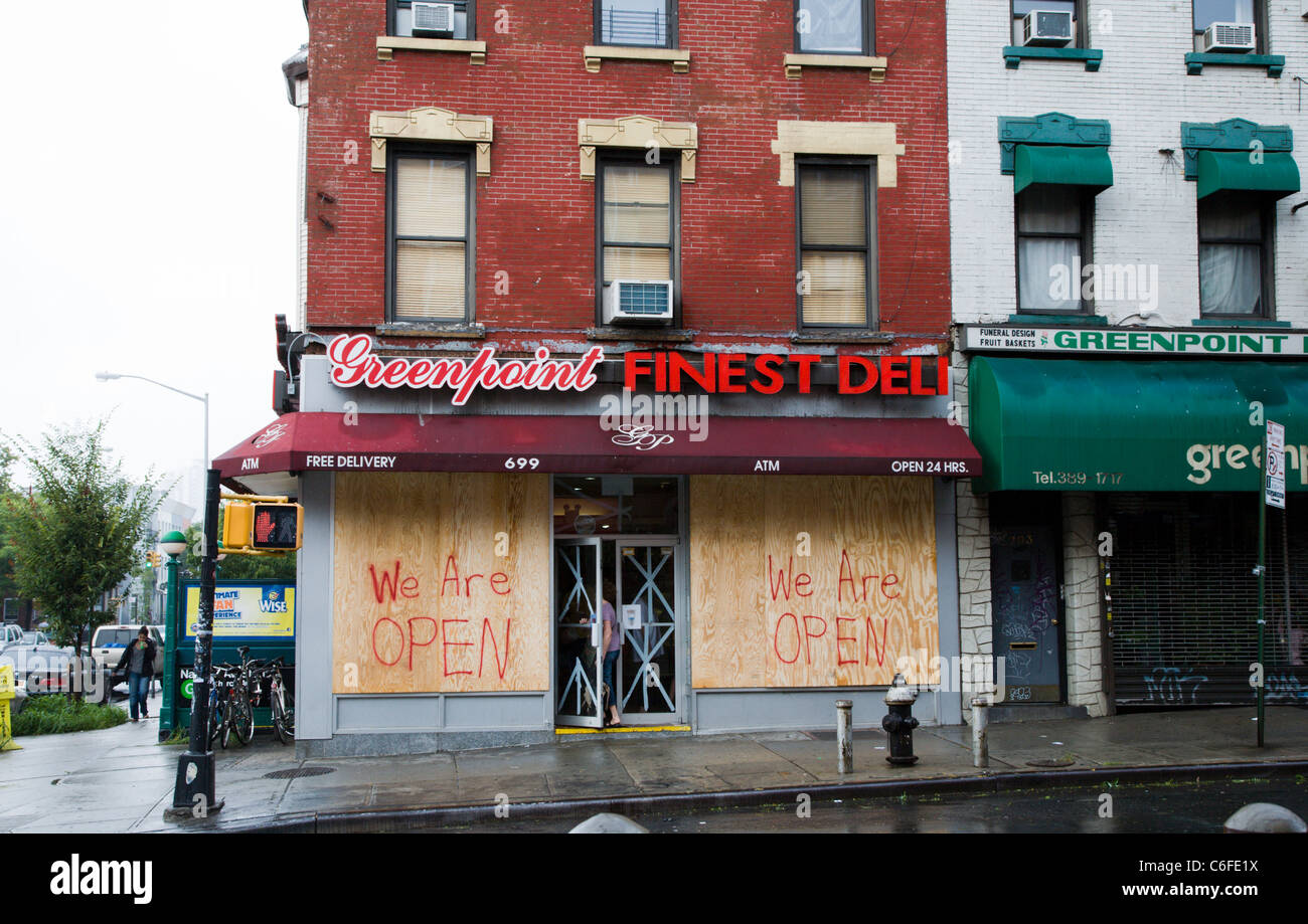 Greenpoint, Brooklyn. New York City, NY. August 28th. Store re-opens ...