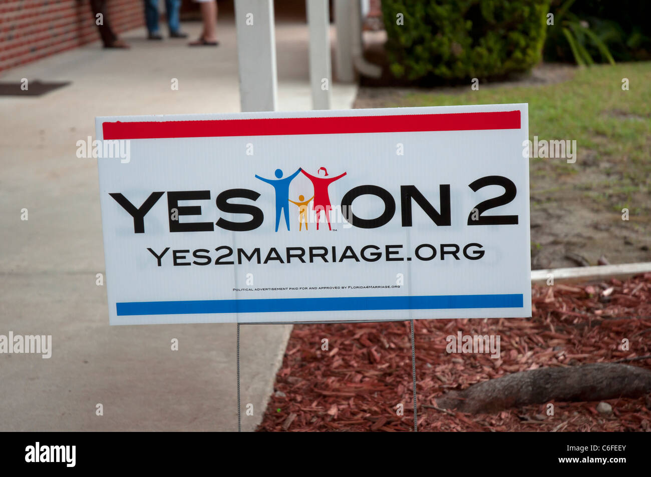 pro marriage poster at Church Florida Stock Photo - Alamy