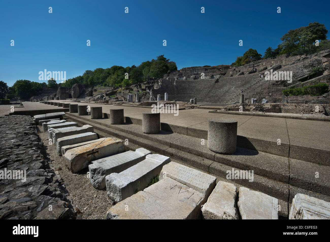 Lyon France the Roman theatre Stock Photo - Alamy