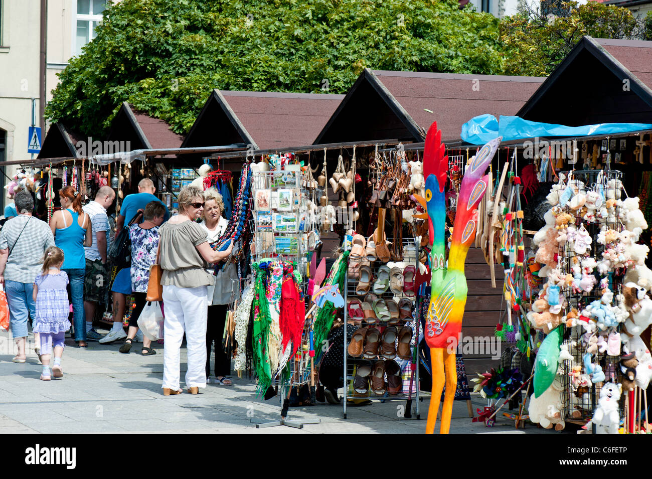 Souvenir stall, Zywiec, Poland Stock Photo - Alamy