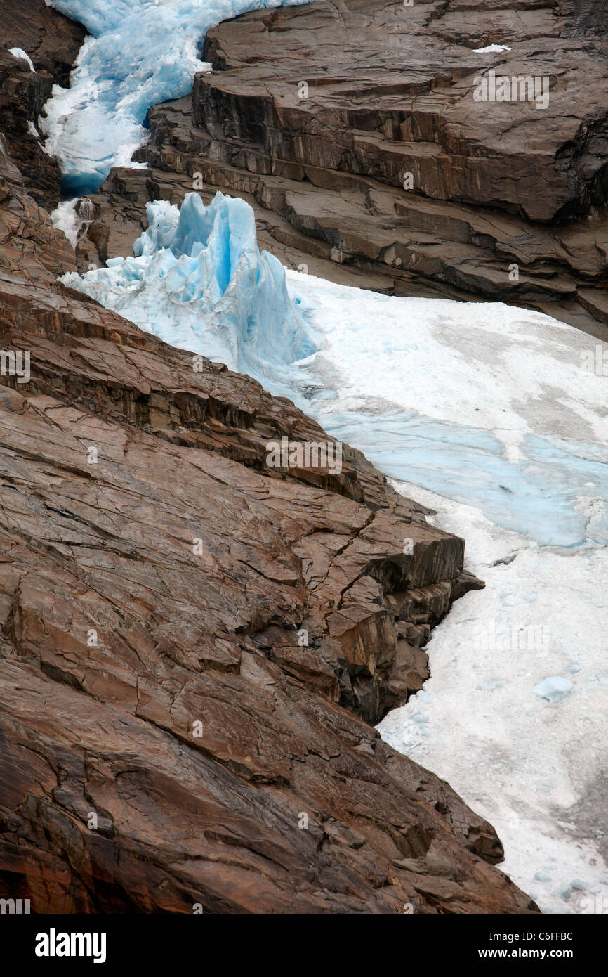 The Briksdal Glacier, Olden Valley, Norway Stock Photo - Alamy