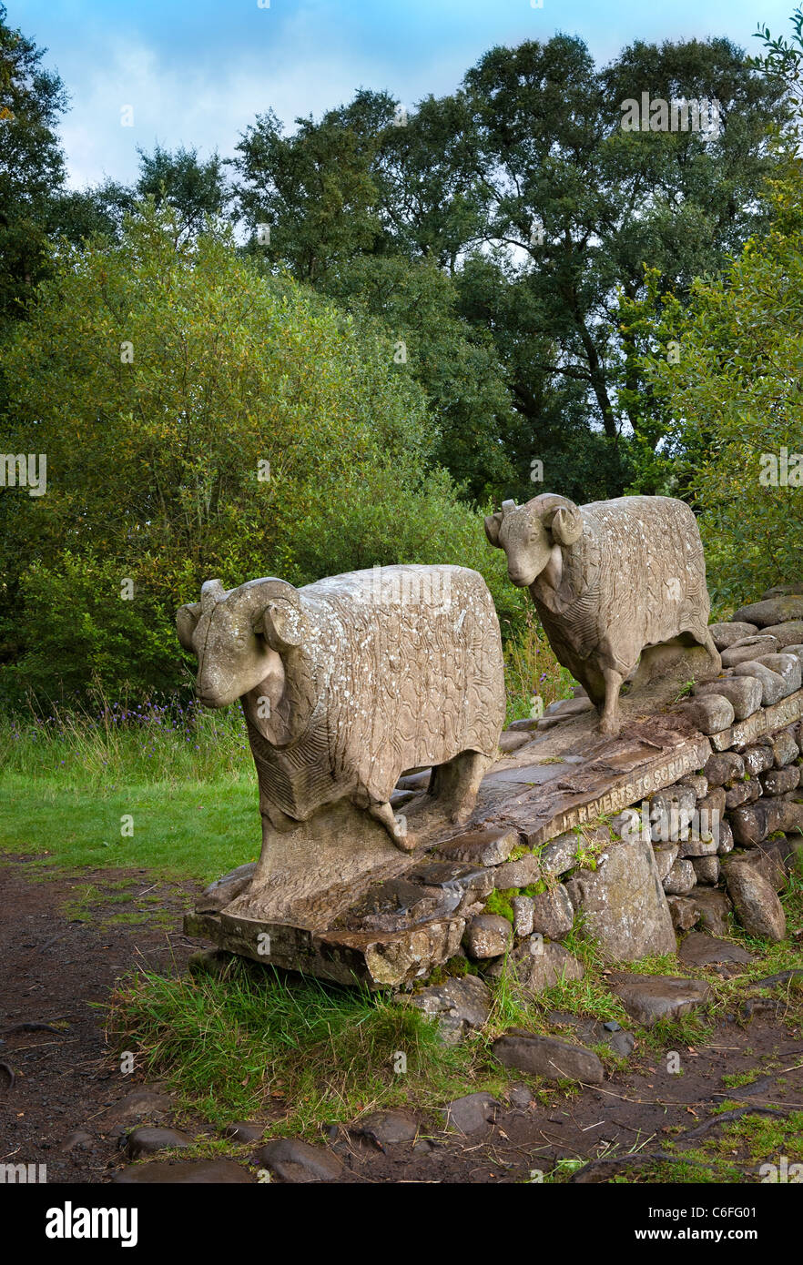 Stone Sheep Sculptures at Milla Levi blog