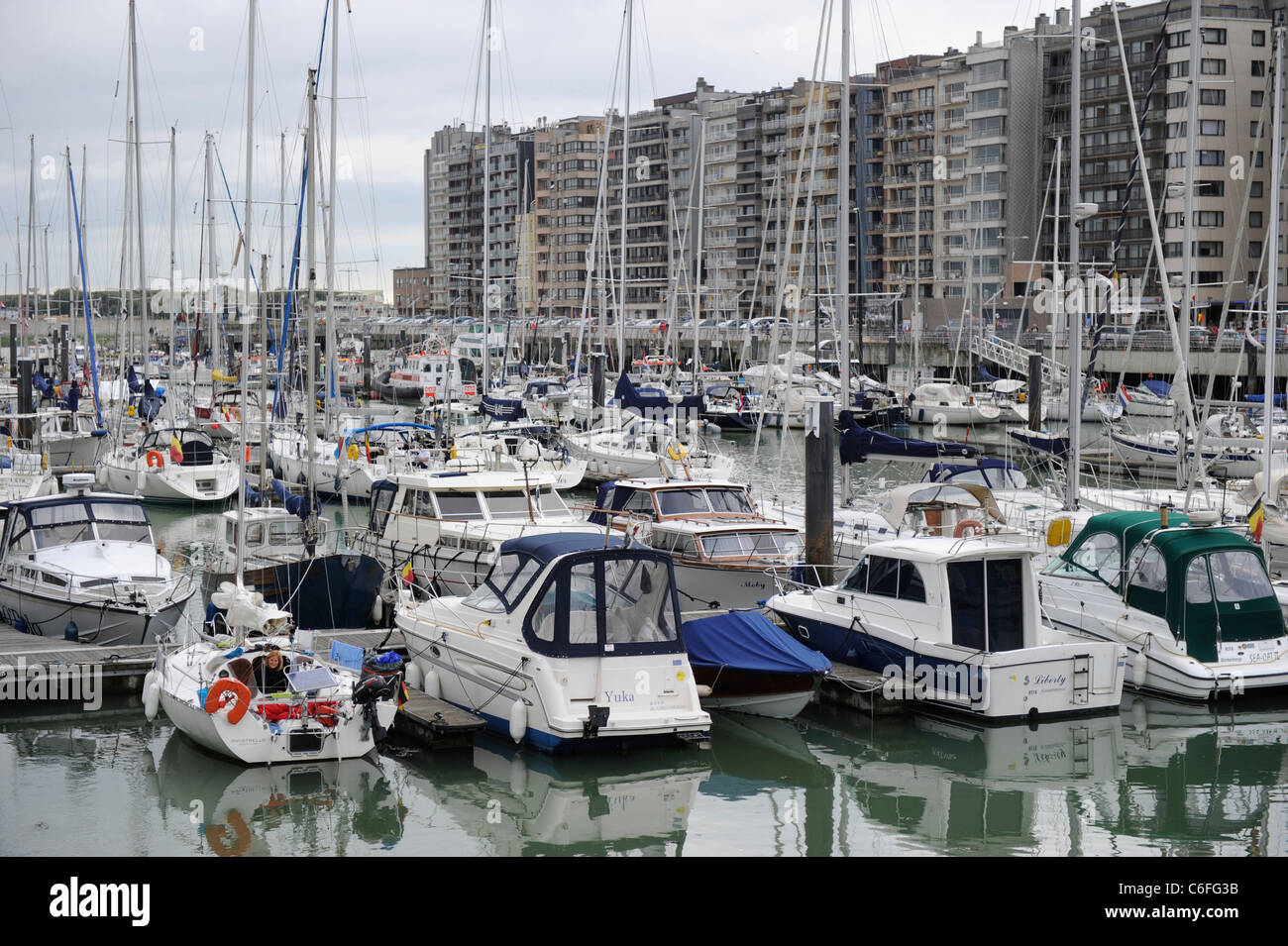 Harbour of Blankenberge, Belgium Stock Photo - Alamy