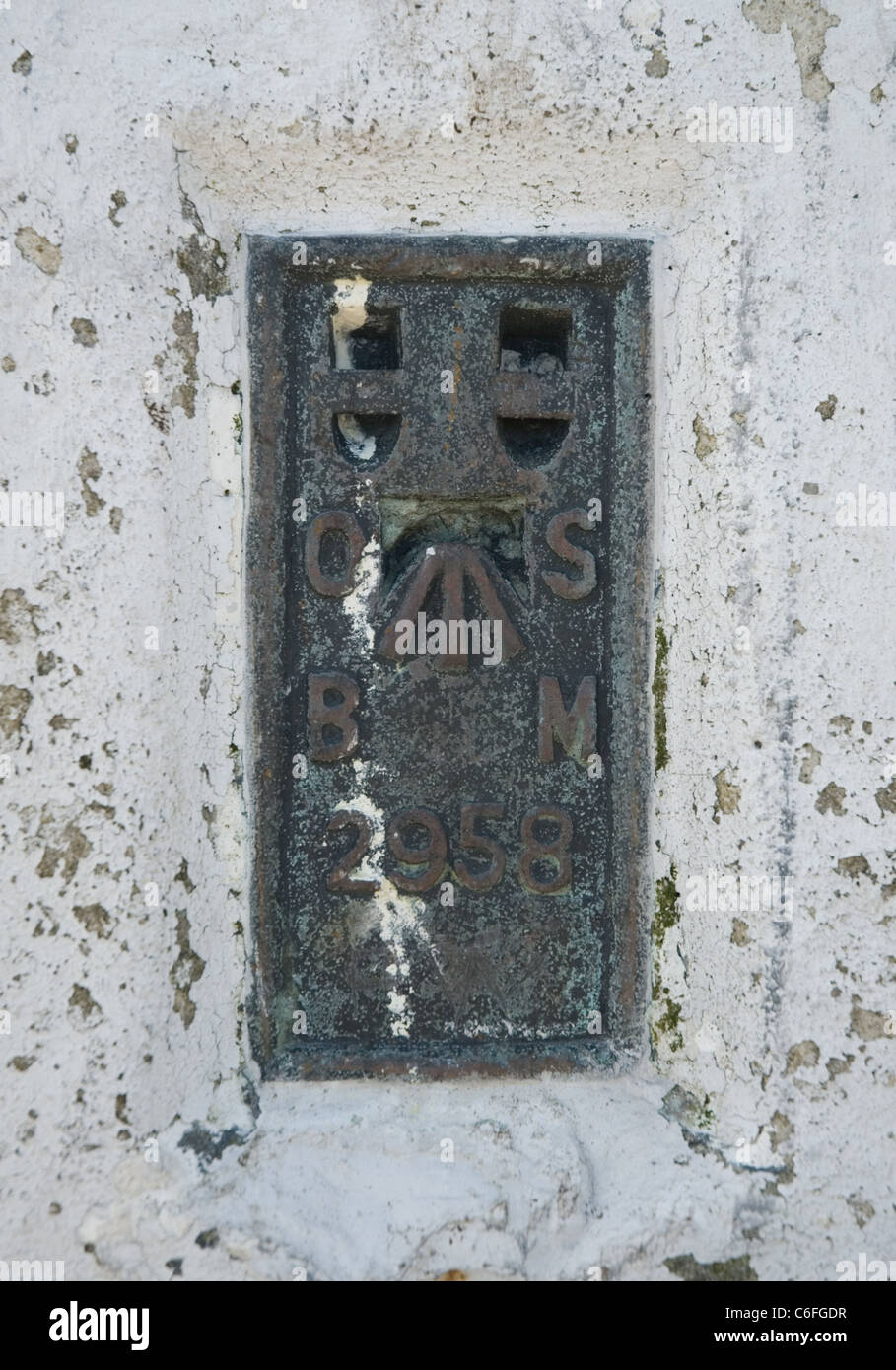 OS Trig Point on the Black Hill Summit - Northern Peak District Stock ...