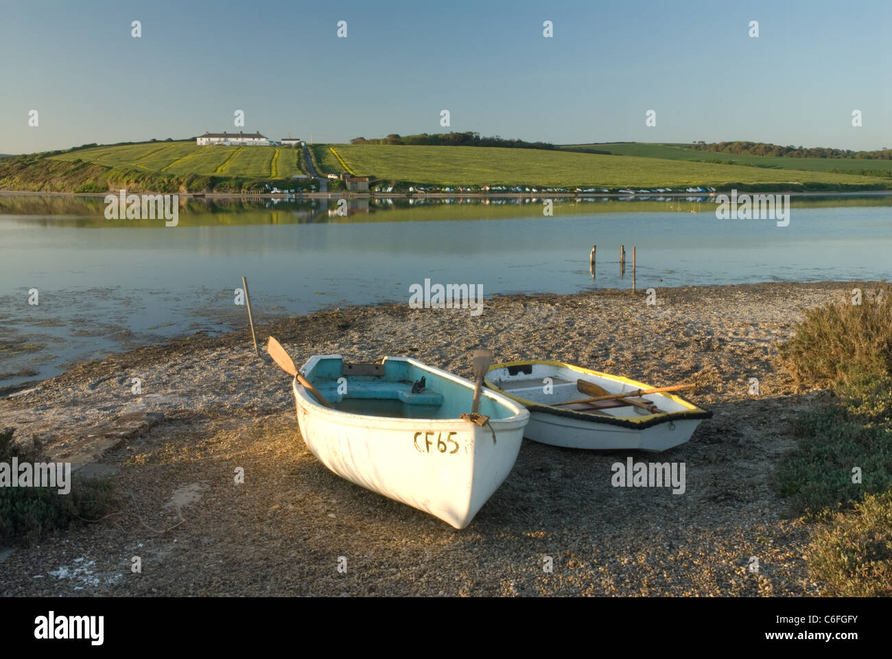 Rodden Hive and the Fleet behind Chesil Beach in Dorset Stock Photo - Alamy
