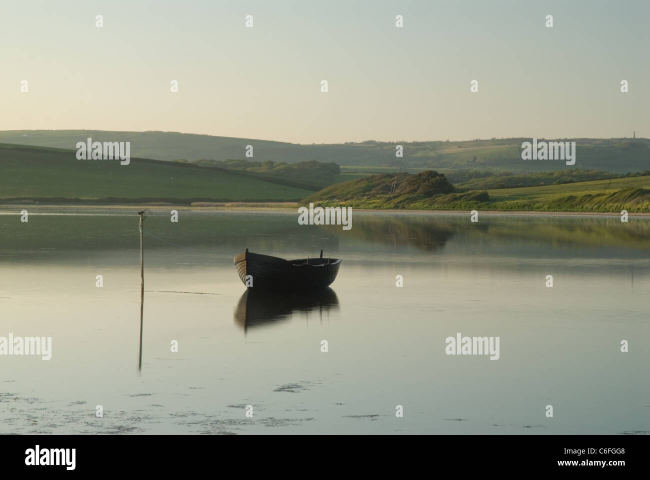 Rodden Hive and the Fleet behind Chesil Beach in Dorset Stock Photo - Alamy