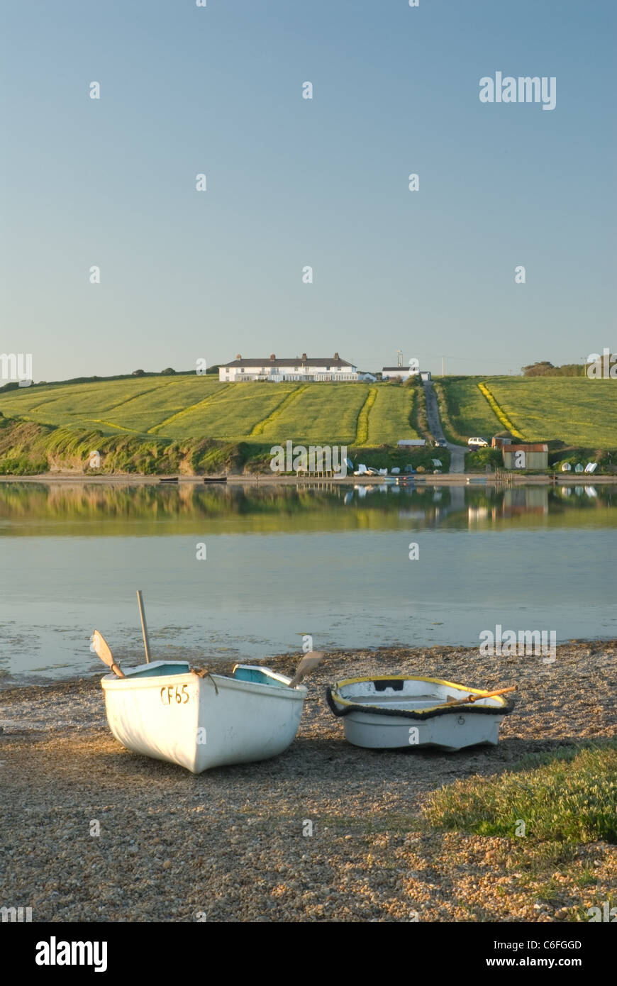 Rodden Hive and the Fleet behind Chesil Beach in Dorset Stock Photo - Alamy