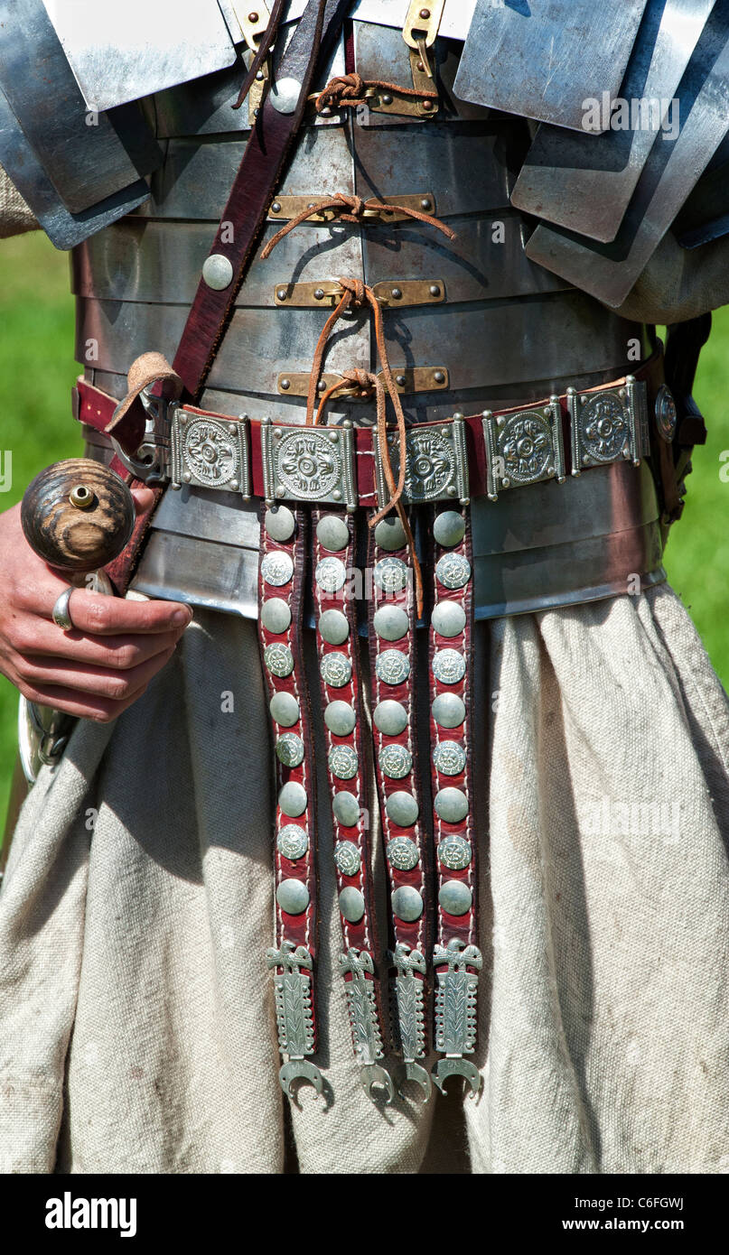 Roman soldiers uniform at Military Odyssey Show, Detling, Kent, England ...