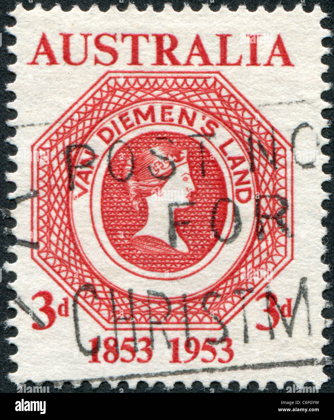 Queen victoria postage stamp australia hi-res stock photography and ...