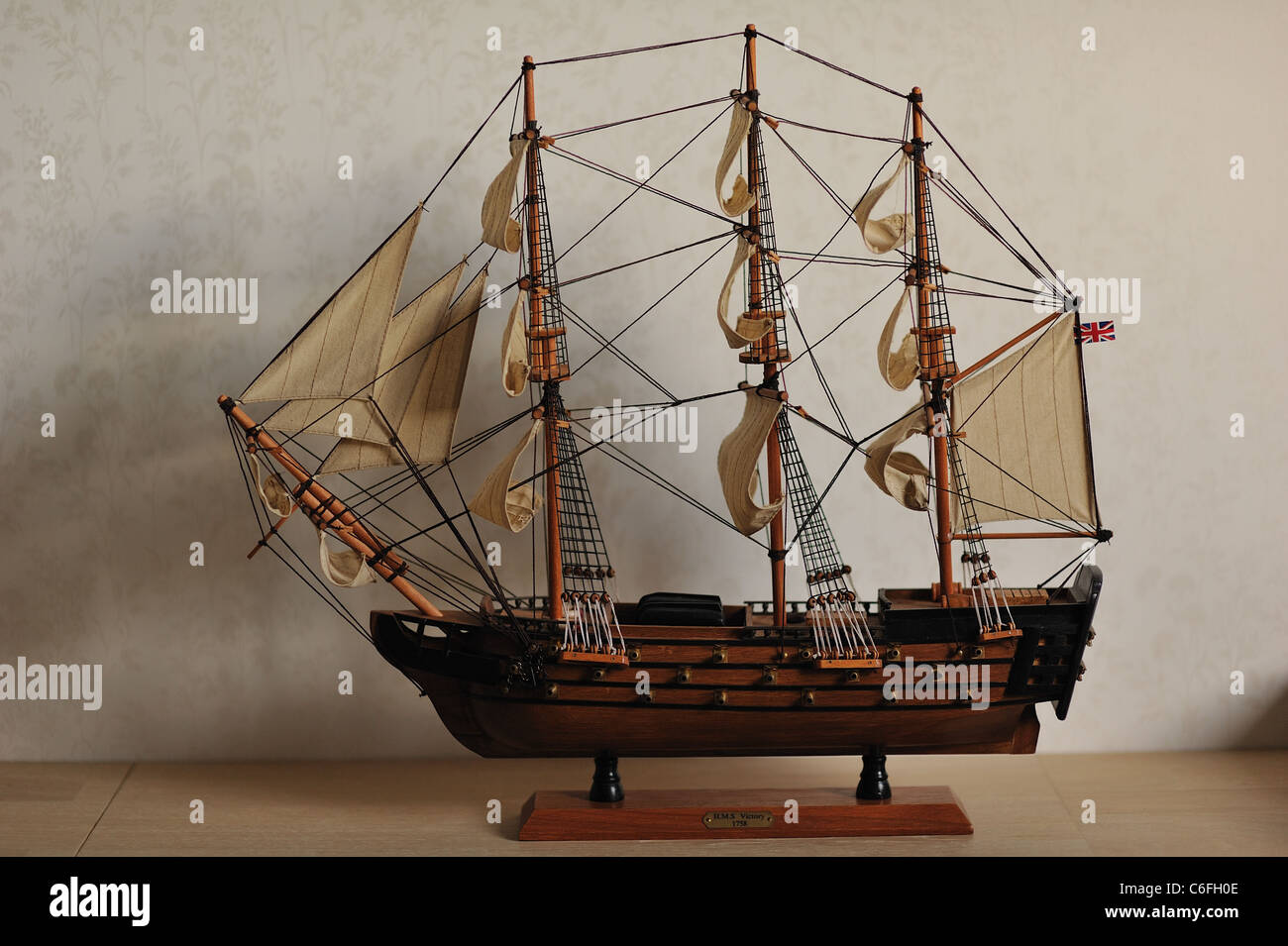 Model of Nelson's flagship, This is a model of the famous ship that ...