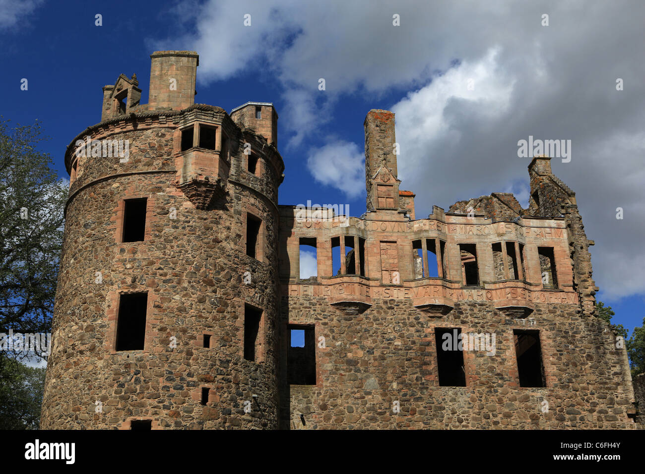 South facade of the Palace of Huntly Castle, Huntly, Aberdeenshire ...