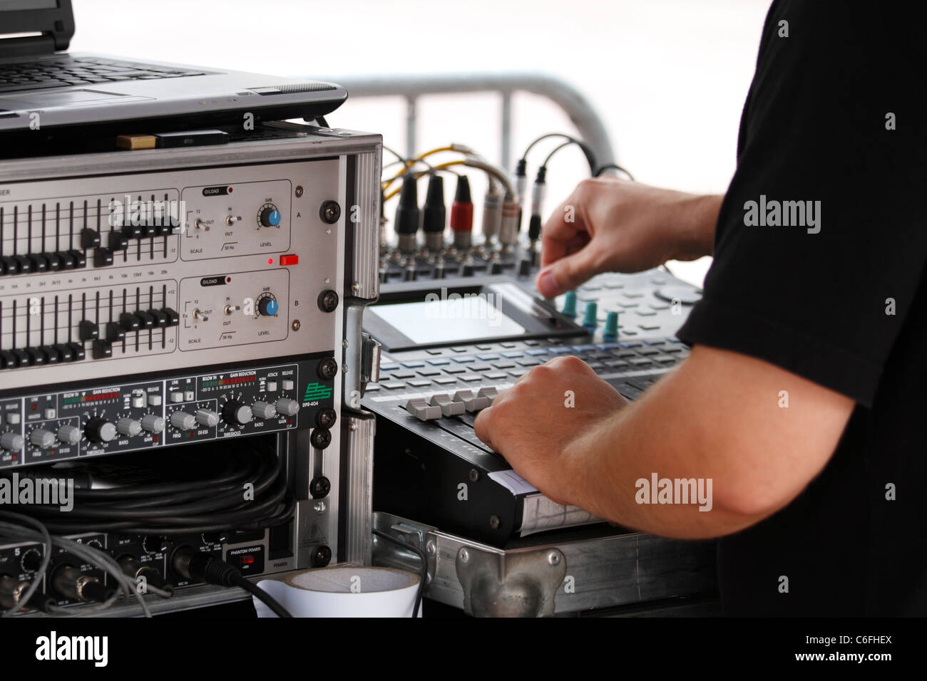 Sound adjustment hi-res stock photography and images - Alamy