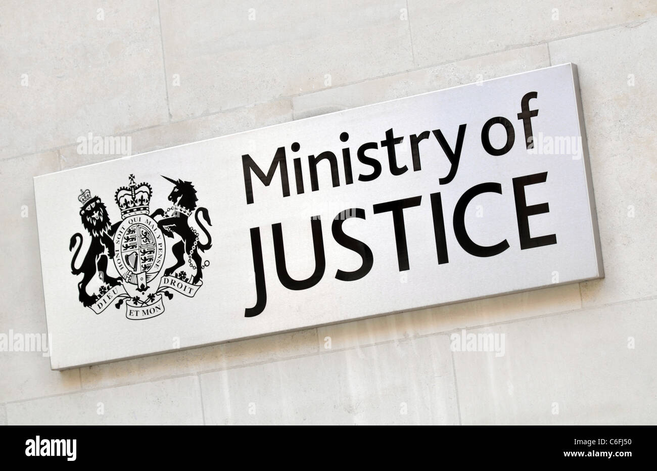 Ministry of Justice building sign, London, Britain, UK Stock Photo - Alamy