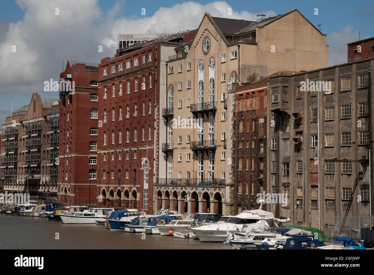 Reconverted Apartment Blocks on City Docks, Bristol, England, UK Stock ...