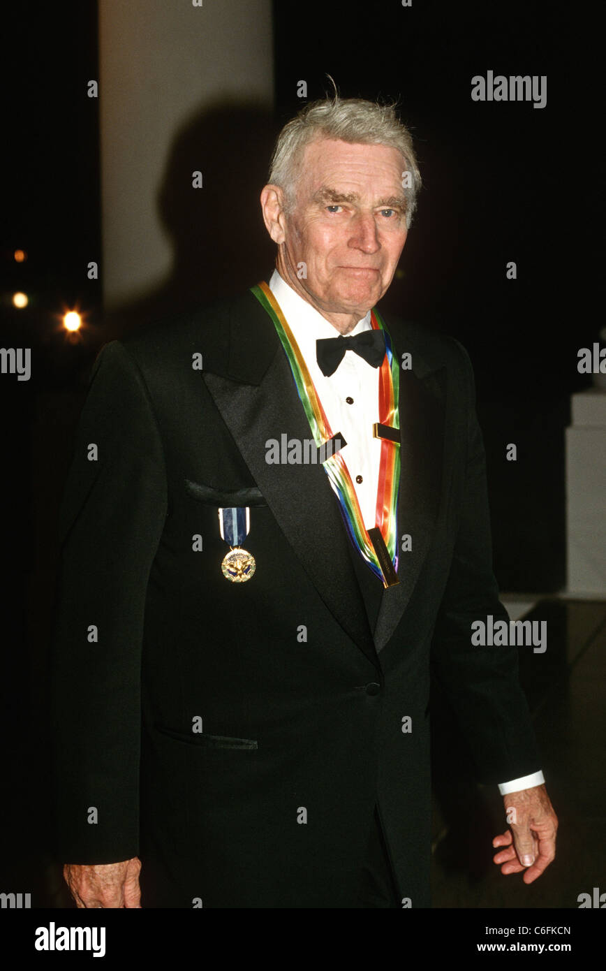 Actor Charlton Heston arrives for the Kennedy Center Honors reception ...
