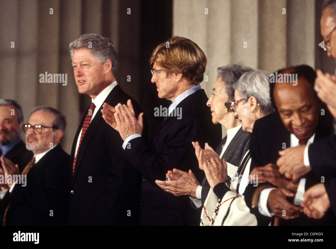 President Bill Clinton with recipients of the National Medal of Arts ...