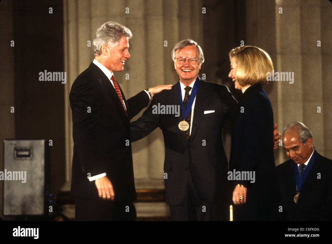 President Bill Clinton awards a Charles Frankel Prize in the Humanities ...