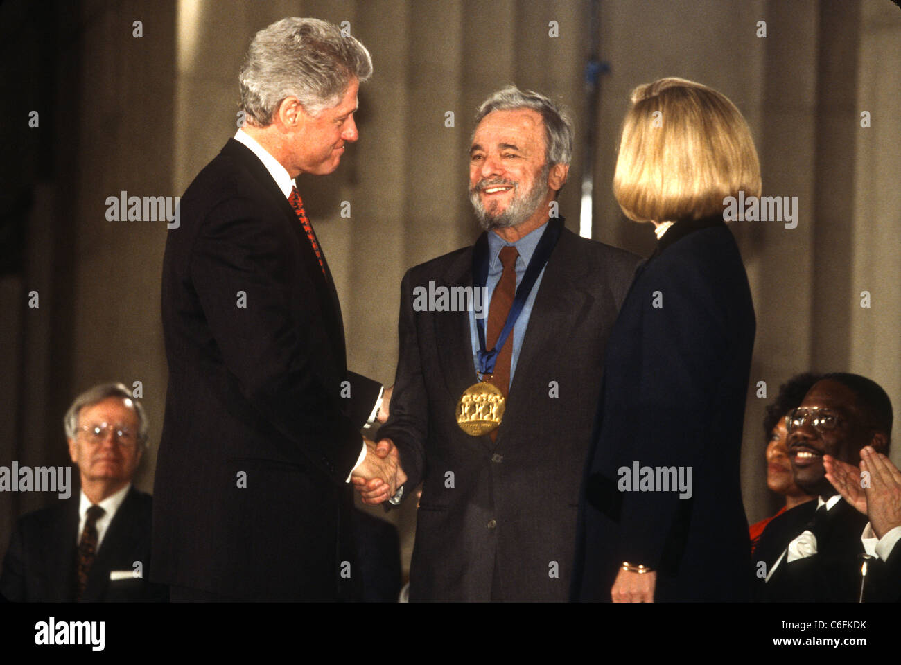 President Bill Clinton awards a National Medal of the Arts to ...