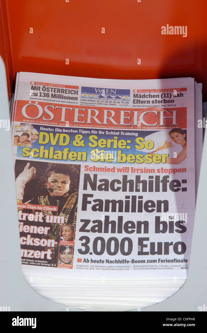 Austrian newspapers hi-res stock photography and images - Alamy