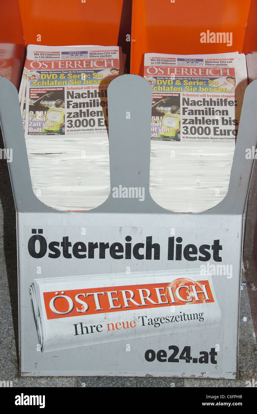 Osterreich newspaper hi-res stock photography and images - Alamy